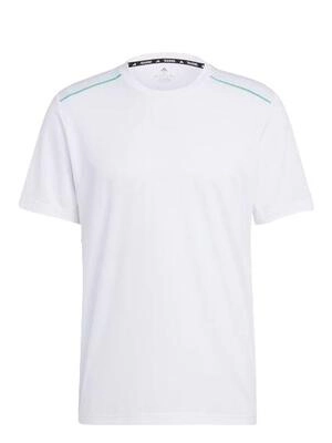 Adidas Adidas Workout Base Logo Tee 'white Transparent' White/transparent
