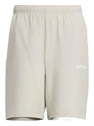 Adidas Aeroready Logo Shorts - Light Grey
