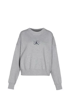 JORDAN Air Logo Sports Long Sleeve Crewneck - Grey