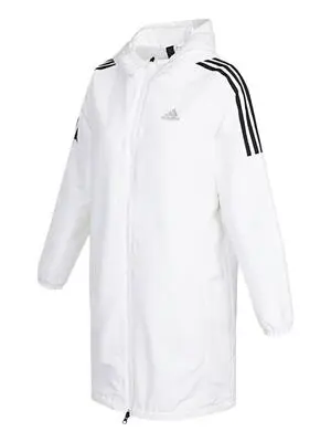 Adidas Sports Training Hooded Jacket - White