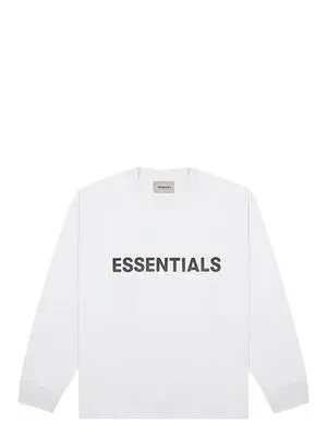 Fear Of God Ss20 3d Silicon Applique Boxy Long Sleeve T-shirt - White