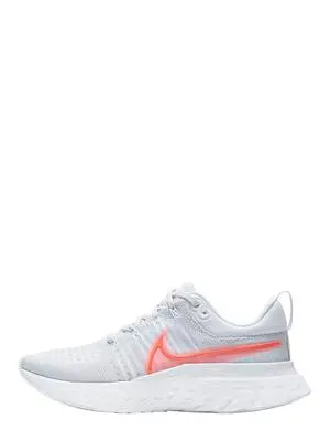 Nike React Infinity Run Flyknit 2 Athletic Sneakers - Silver/orange