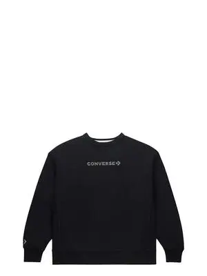 CONVERSE Gold Standard Crew Neck Sweatshirt With Swarovski Crystals - Black