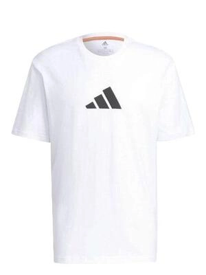 Adidas Camo Loose Tee Back Printing Sports Short Sleeve - White