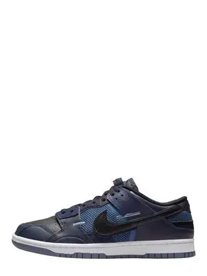 Nike Dunk Low Scrap "deep Royal Blue" Sneakers - Blue/black