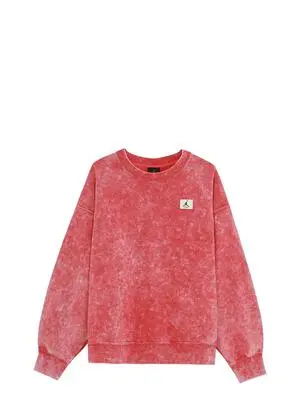 JORDAN Oversize Fleece Sweatshirt - Red