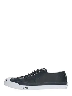 CONVERSE X Denham Leather Jack Purcell Sneakers - Black
