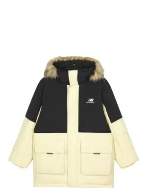 NEW BALANCE Color Block Down Jacket - Yellow/black