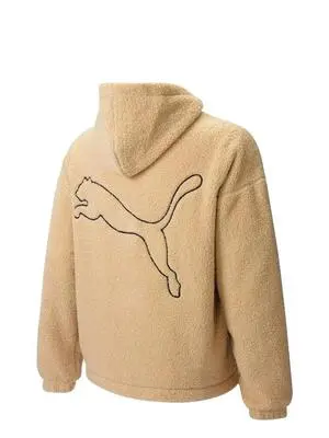 PUMA Emb Sherpa Jacket - Beige/black