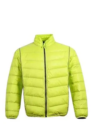 CONVERSE Stand Collar Light Puffer Jacket - Fluorescent Green
