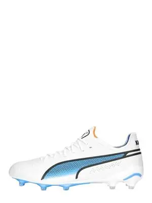 PUMA King Ultimate Fg Ag Football Boots - White/blue