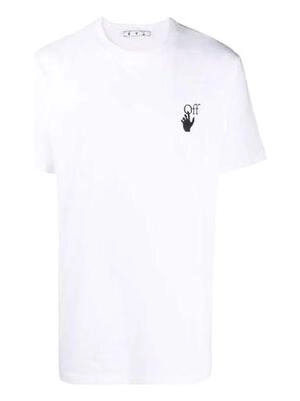 OFF-WHITE Men's Off-white Fw21 Caravaggio Printing Short Sleeve White T-shirt