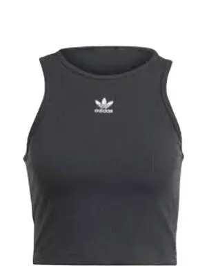 Adidas Essentials Rib Tank Top Asia Sizing - Black