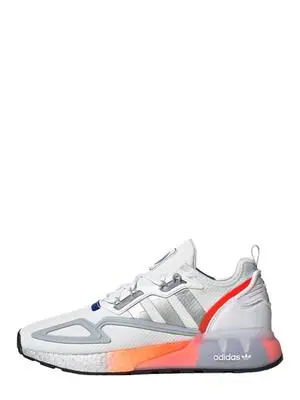 Adidas Zx 2k Boost Metallic Silver Sneakers - White