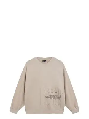 LI-NING Counterflow Graphic Sweatshirt - Light Brown