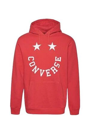 CONVERSE Graphic Pullover Hoodie - Red