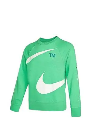 Nike Swoosh Graphic Knit Crewneck Pullover - Green