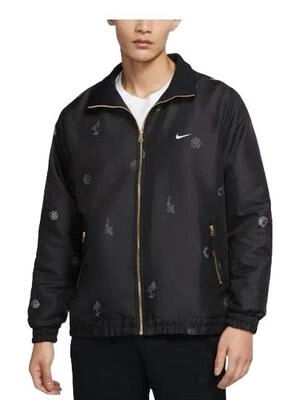 NIKE Nike Premium Pattern Printing Lapel Long Sleeve Jacket