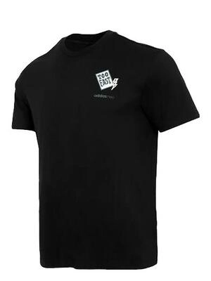 Adidas Casual Sports Breathable Round Neck Short Sleeve - Black