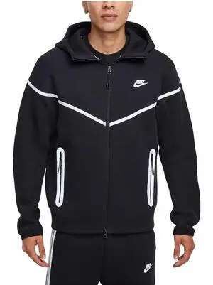 Nike Tech Fleece Windrunner Reflective Hooded Jacket - Black