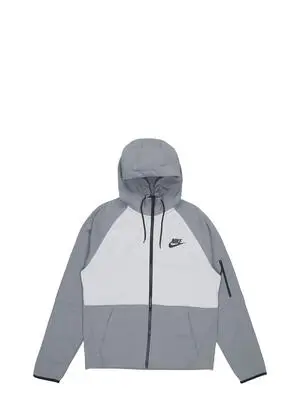 Nike Tech Pack Zipper Drawstring Hooded Casual Jacket - Grey