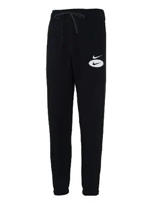 Nike Logo Embroidered Training Bundle Feet Sports Pants/trousers/joggers Autumn - Black