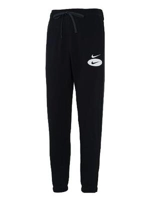 Nike Logo Embroidered Training Bundle Feet Sports Pants/trousers/joggers Autumn - Black