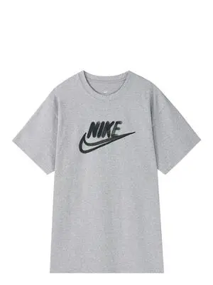 Nike Graffiti Logo Graphic T-shirt - Light Grey