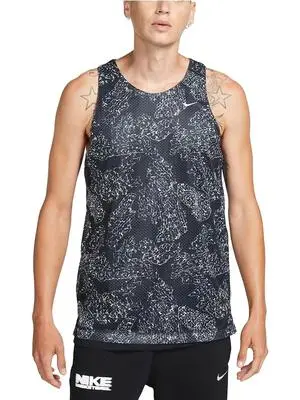 Nike Dri-fit Standard Issue Reversible Basketball Jersey - Black/grey