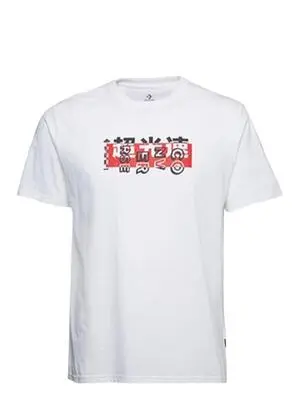 CONVERSE Printing Round Neck Short Sleeve - White
