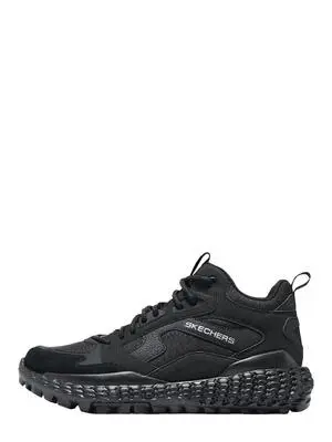Sketchers Monster" High Top Lace-up Sneakers - Core Black