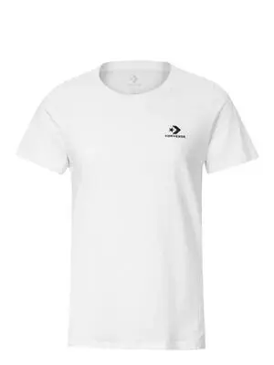 CONVERSE Logo Casual Short Sleeve T-shirt - White