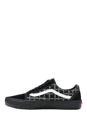 VANS Supreme X Vans Old Skool Pro "Logo Pattern" Sneakers Black
