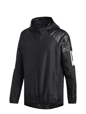 Adidas Windbreaker Hooded Jacket - Black