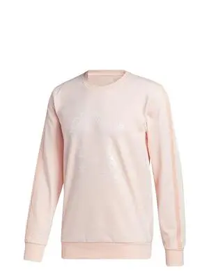 Adidas Crewneck Sweatshirt With Graphic Detail - Pink