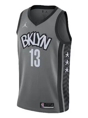 JORDAN Nba Brooklyn Nets James Harden Retro Jersey - Grey