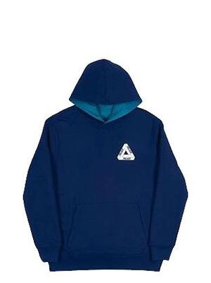 PALACE Reverso Hood Triangle Large Logo Hoodie - Blue