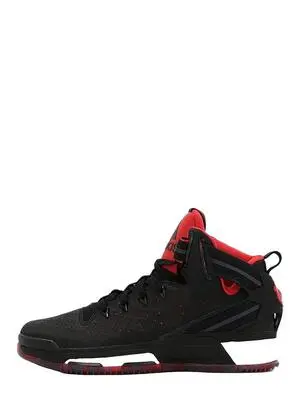 Adidas D Rose 6 Boost High Top Sneakers - Black/red