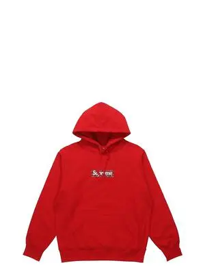 Supreme Bandana Box Logo Hooded Sweatshirt - Red