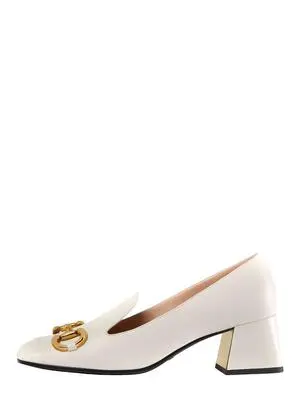 GUCCI Gucci Low-Heel Leather Pump With Horsebit Detail