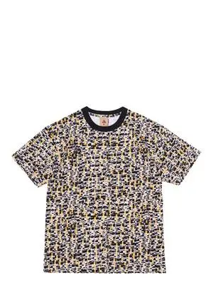 NIKE Men's Nike Acg Retro Hand Painted Printing Short Sleeve Black Gray T-shirt 'string Black'