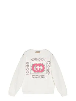 GUCCI Gucci Quilted Logo Sweatshirt