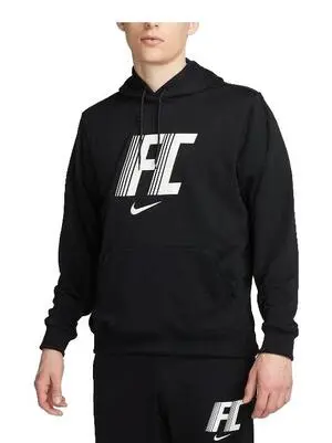 Nike Dri-fit F.c. Fleece Hoodie - Black