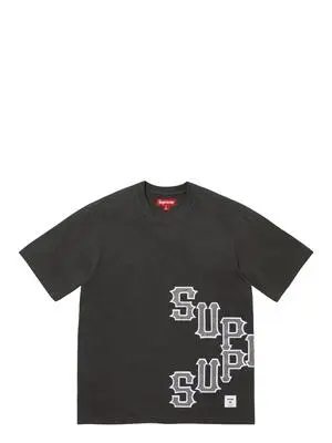 Supreme Ss26 Cracked Spellout S/s T-shirt - Black