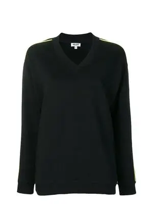 KENZO KENZO V-Neck Sweatshirt With Striped Accents