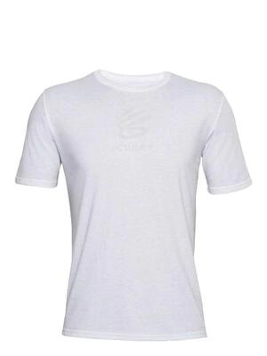 Under Armour Curry Casual Logo Printing Short Sleeve - White