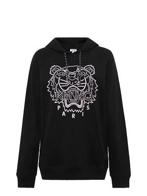 Kenzo Tiger Emblem Hoodie - Black