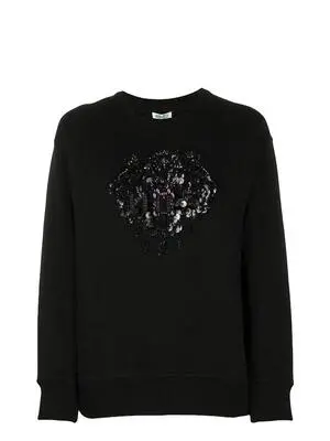 Kenzo Tiger Head Sequin Sweatshirt - Black