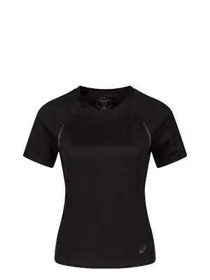 Asics Lite-show Short Sleeved Running Top Asia Sizing 'performance - Black