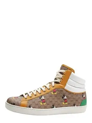 Gucci X Disney Mickey Mouse Gg High Top Sneakers - Multi-color